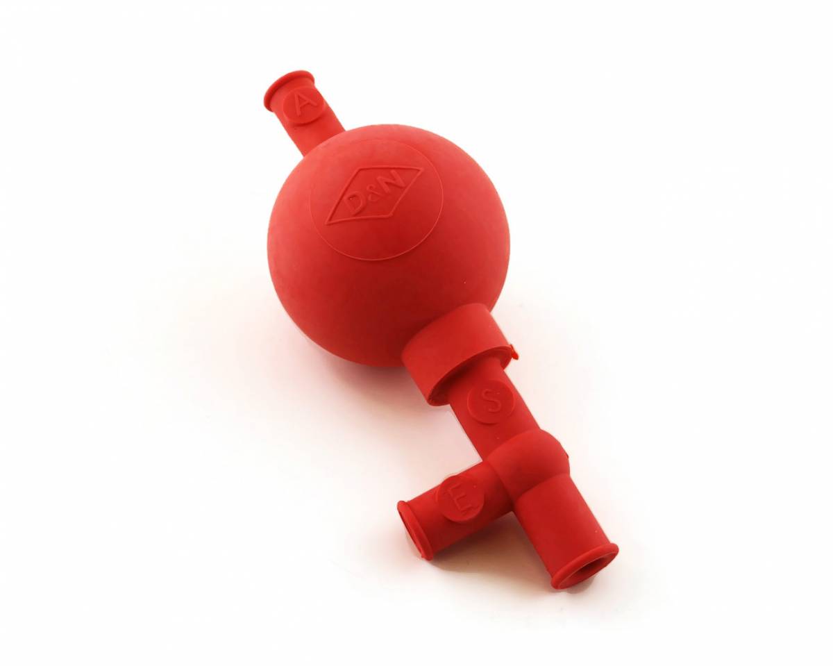 142800 - Safety Pipette Filler, Natural Rubber, Red